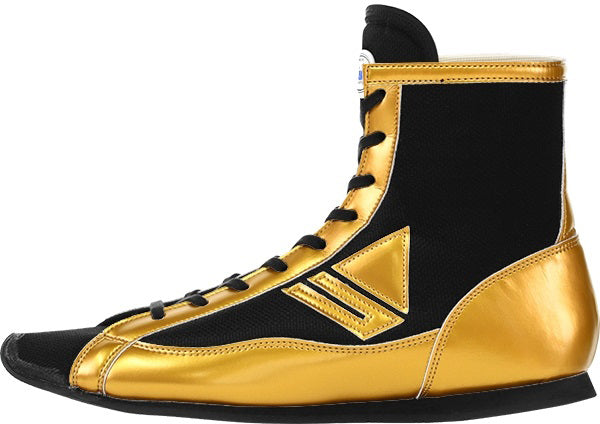 Winning Mid-Cut Type Boxing Shoes - Black · Gold – WJapan Boxing