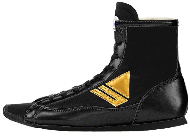 Winning Mid-Cut Type Boxing Shoes - Black · Gold – WJapan Boxing