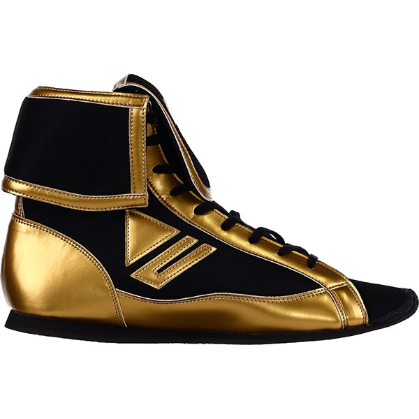 Winning Mid-Cut FOLD Type Boxing Shoes - Black · Gold – WJapan Boxing