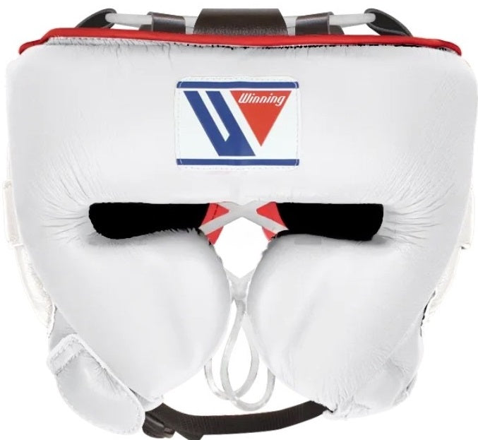Winning Cheek Protector Headgear - White · Red – WJapan Boxing