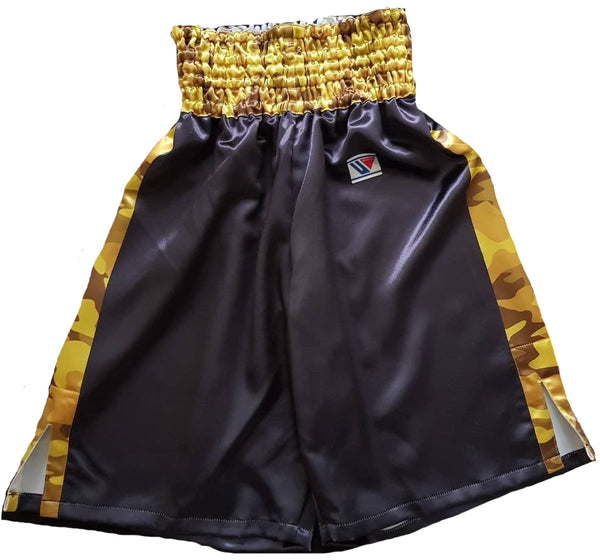 Winning Boxing Trunks Long Type - Black · Gold – WJapan Boxing