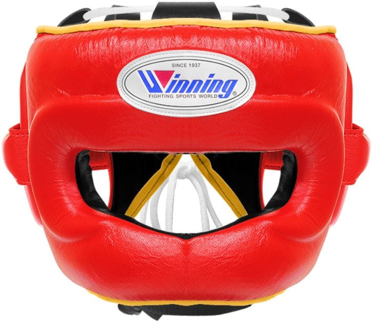 Winning Full Face Headgear - Red · Gold – WJapan Boxing
