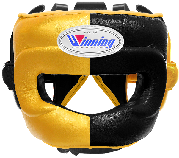 Winning Full Face Headgear - Gold · Black – WJapan Boxing