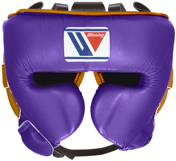 Winning Cheek Protector Headgear - Purple · Gold – WJapan Boxing