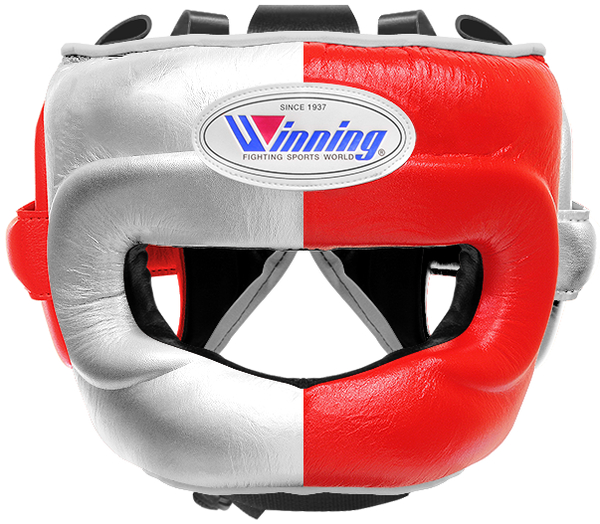 Winning Full Face Headgear - Silver · Red – WJapan Boxing