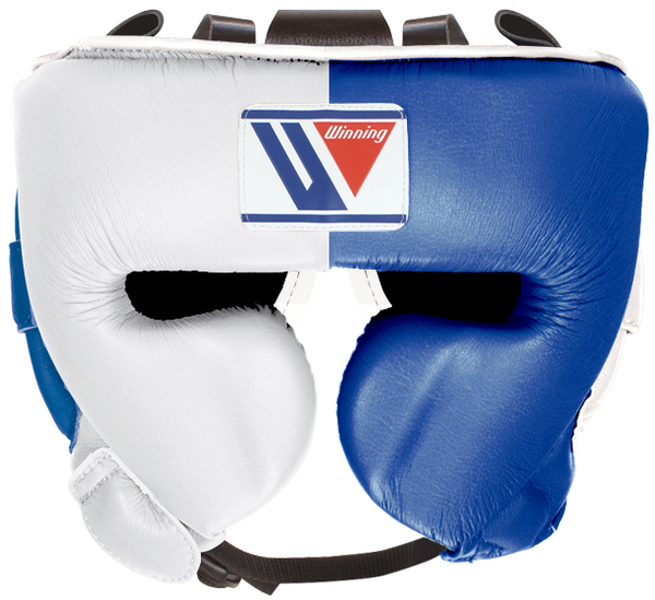 Winning Cheek Protector Headgear - White · Blue – WJapan Boxing