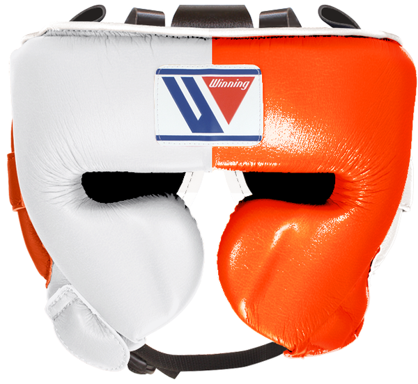 Winning Cheek Protector Headgear - White · Orange – WJapan Boxing